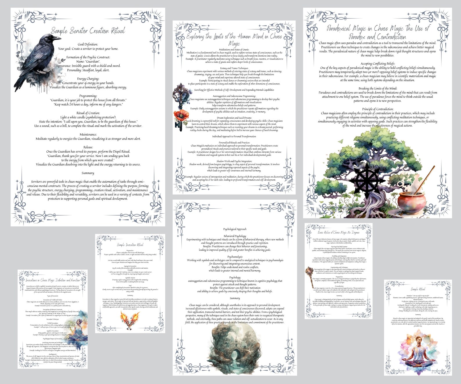 Chaos Magic: Printable PDF Guide for Sigil Creation, Rituals, and ...