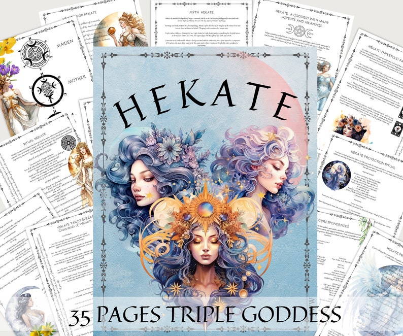 Hekate Triple Goddess, Pages Hecate, Witchcraft Grimoire, Book of ...