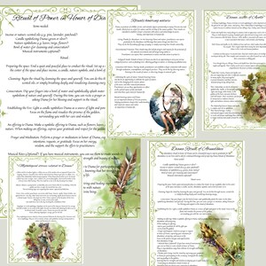 Diana Goddess Rome Mythology, Grimoire Pages. Printable. - Etsy