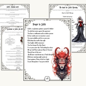 LILITH Dark Goddess, Mother of Demons Babylonian - Etsy