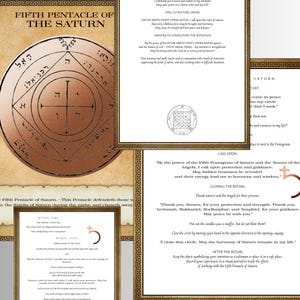 The Seven Pentacles of Saturn - Complete PDF Guide (68 Pages): Rituals ...