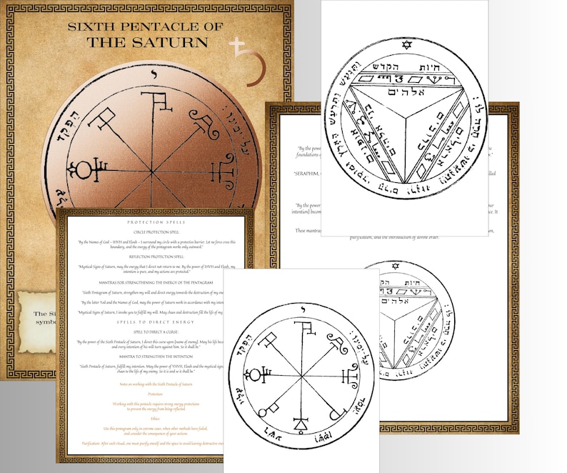 The Seven Pentacles of Saturn - Complete PDF Guide (68 Pages): Rituals ...