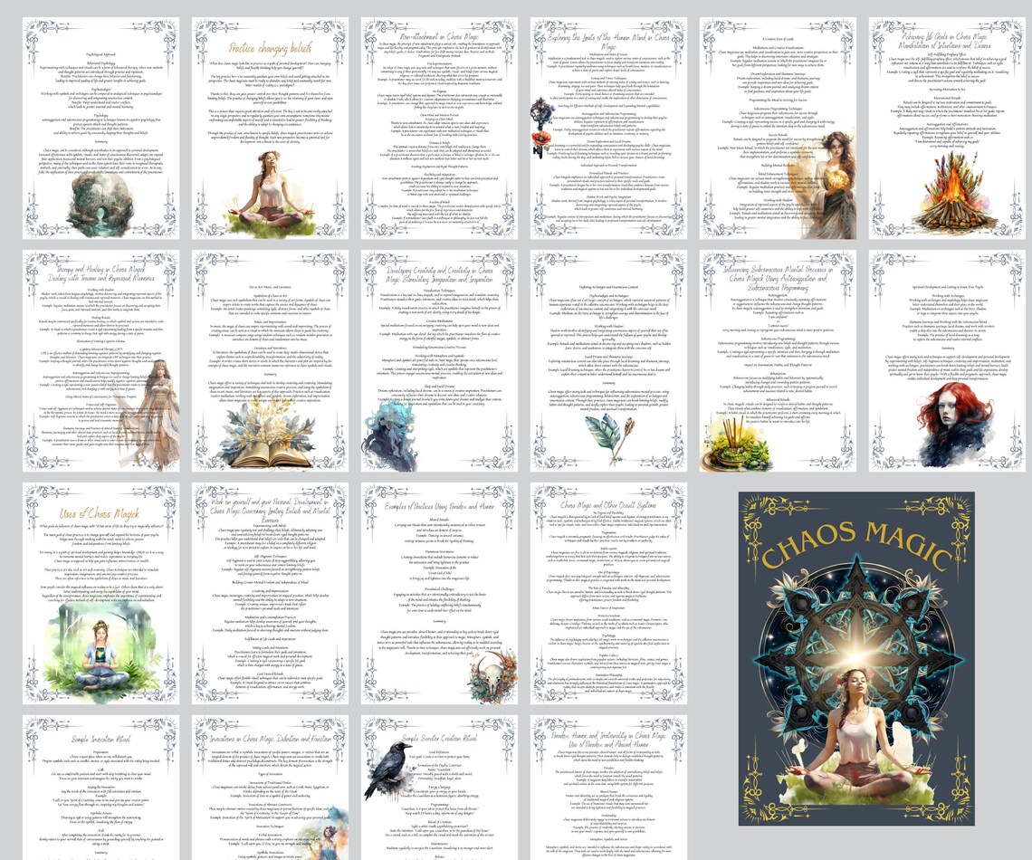 Chaos Magic: Printable PDF Guide for Sigil Creation, Rituals, and ...