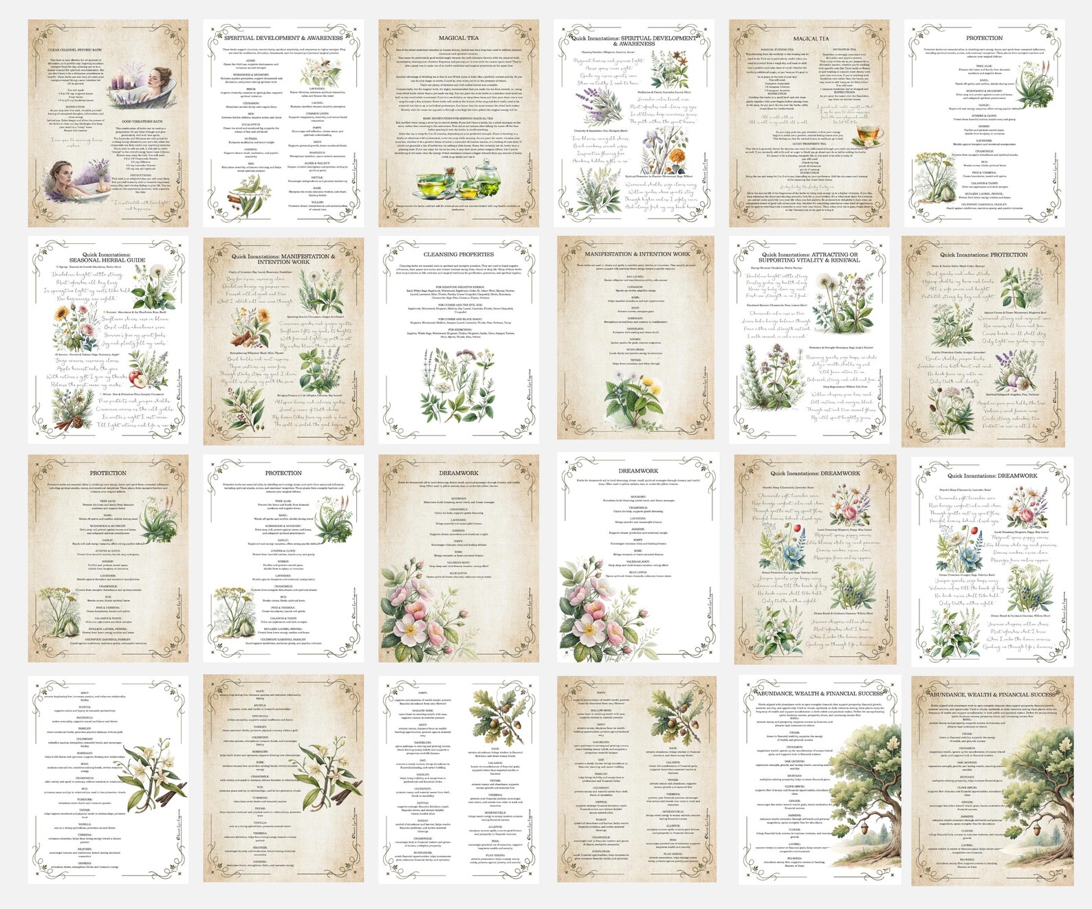 Herbal Magic Grimoire: Green Witchcraft Journal (PDF) - Etsy