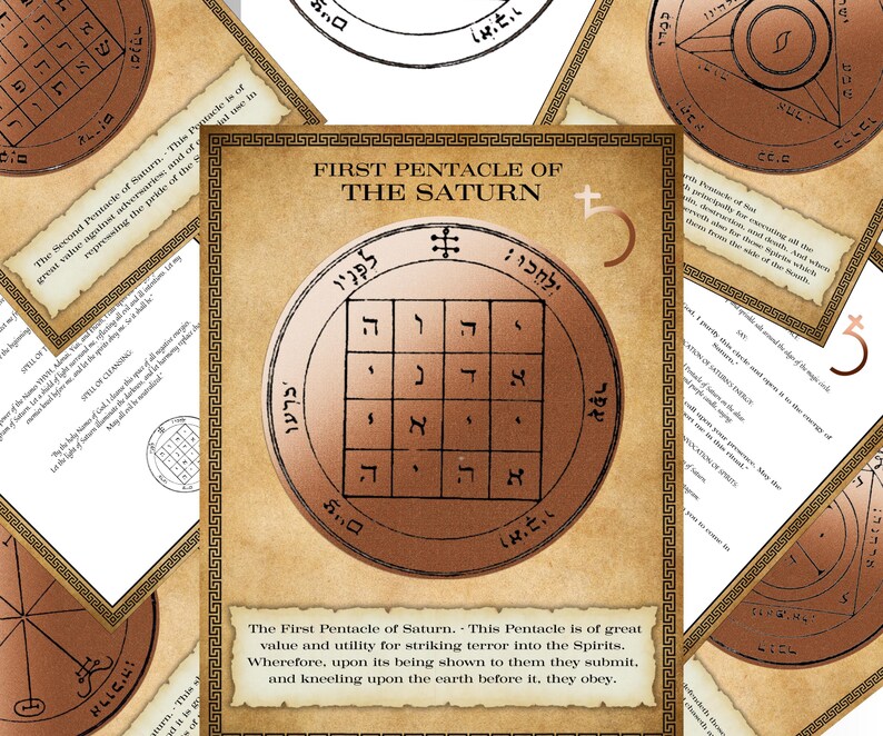 The Seven Pentacles of Saturn - Complete PDF Guide (68 Pages): Rituals ...