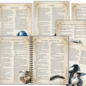 Witchcraft Tools Grimoire Pages: Book of Shadows (PDF Download) - Etsy