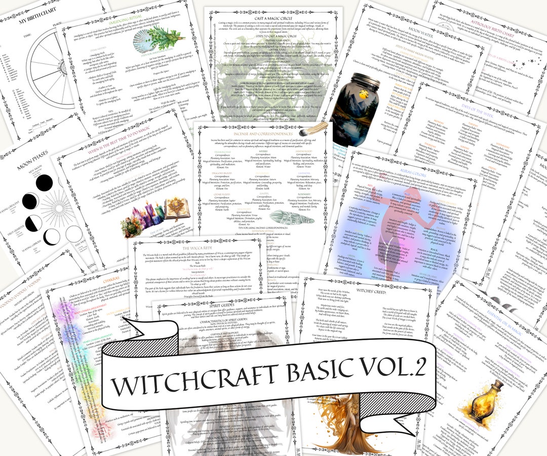 Witchcraft Basic, Enchanting Essentials: Wicca Wisdom in PDF, Vol.2 - Etsy Polska