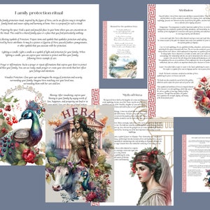 Hera Goddess, Greek Mythology, Printable PDF - Etsy