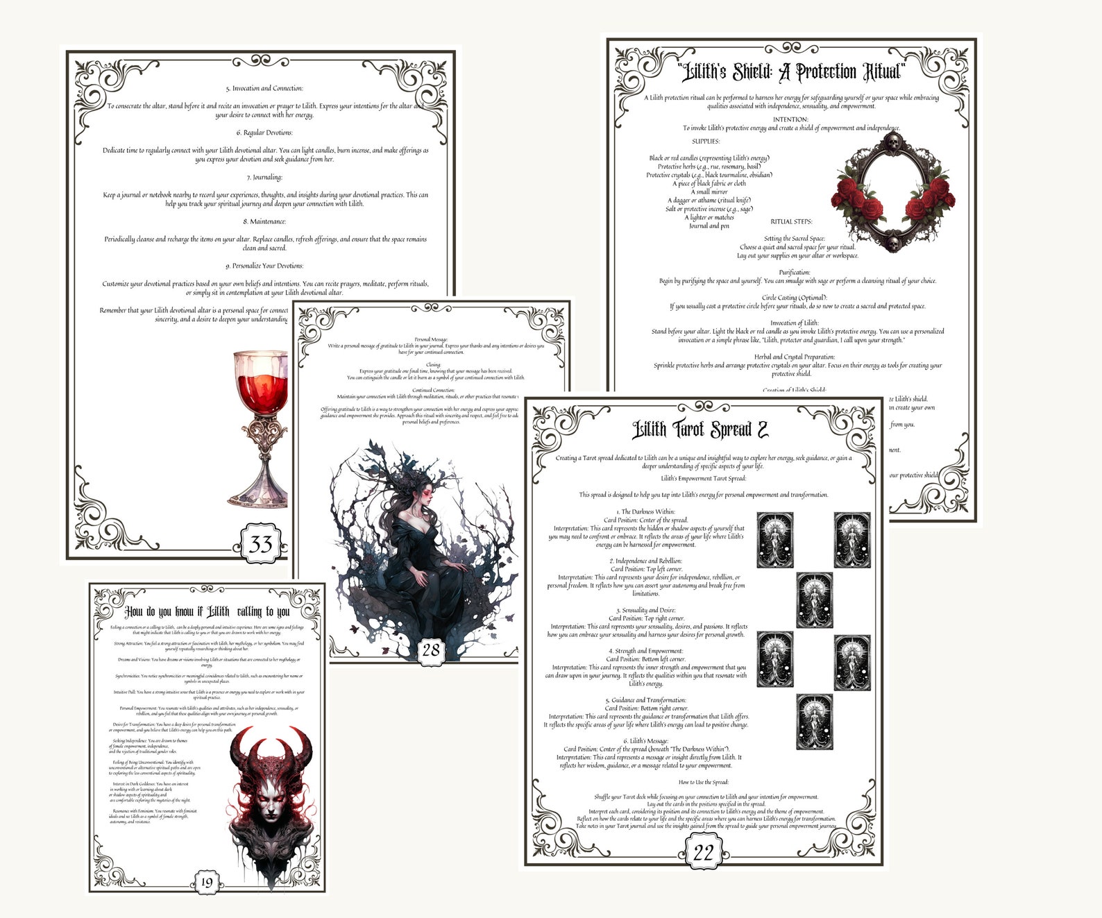 LILITH Dark Goddess, Mother of Demons Babylonian - Etsy