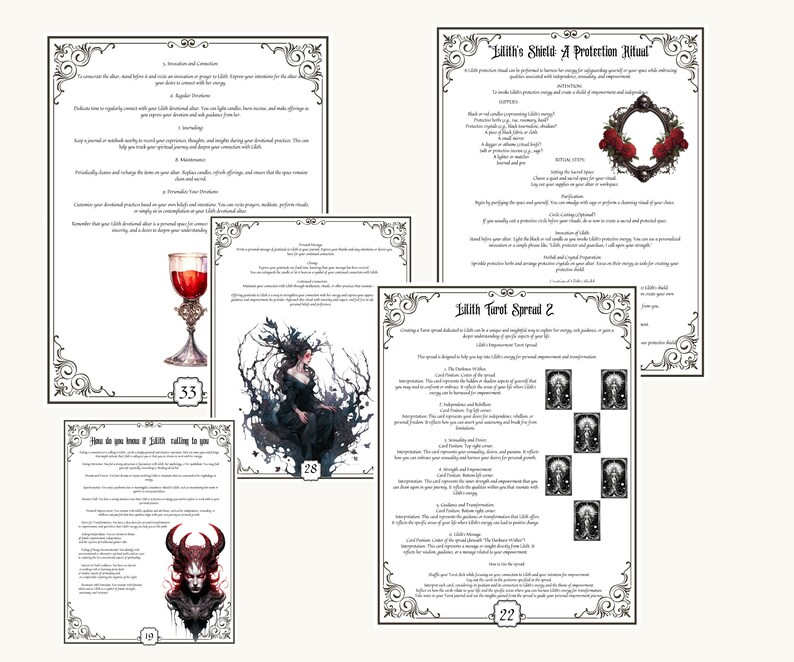 LILITH Dark Goddess, Mother of Demons Babylonian - Etsy