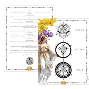 Hekate Triple Goddess, Pages Hecate, Witchcraft Grimoire, Book of ...