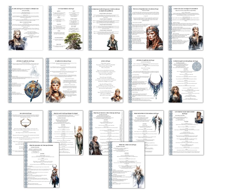 Freya Norse Goddess, French Langue Mythology and Spiritual - Etsy