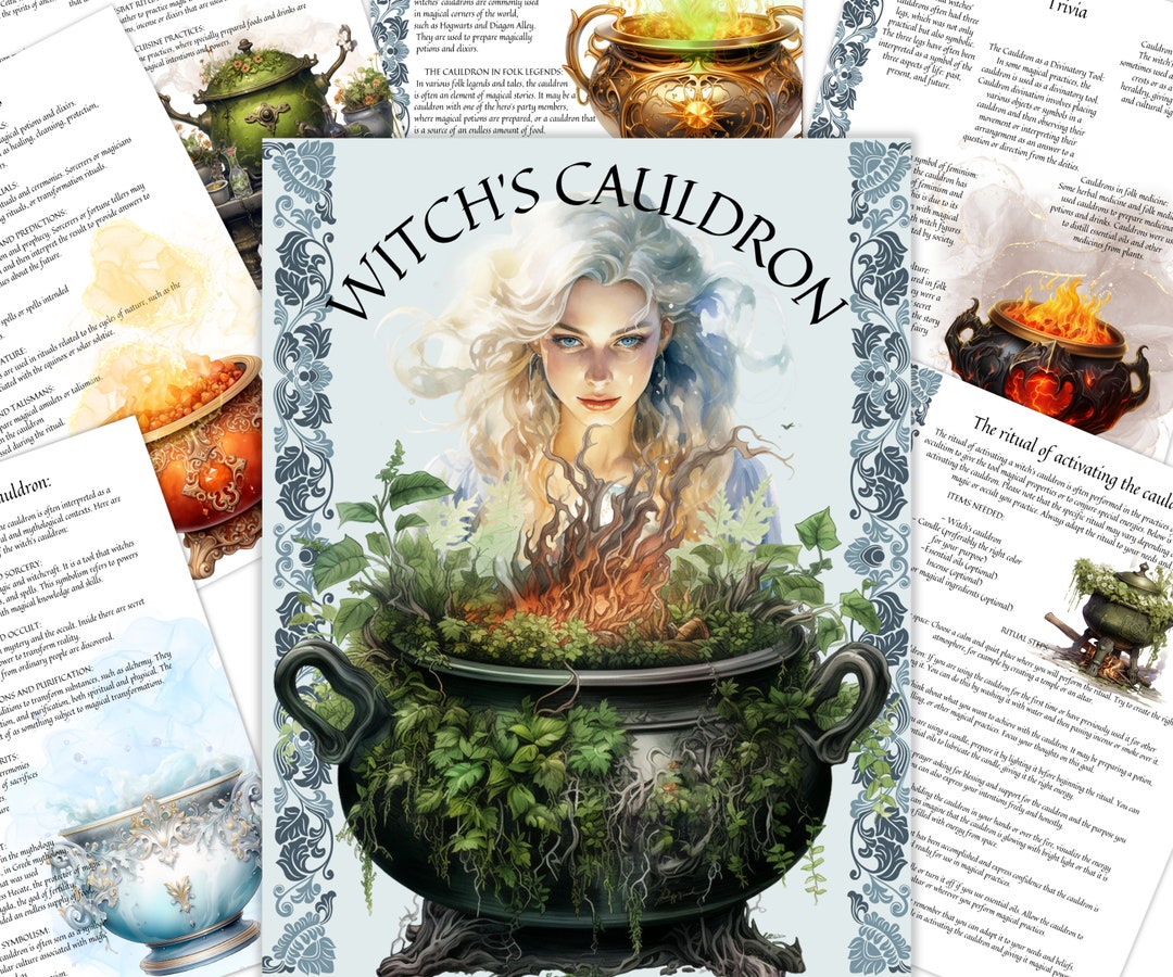 Witch's Cauldron - Mystery, Magic, and Practices PDF Files, Instant Download - Etsy