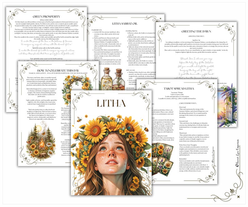 Sabbat Litha – Printable Witchcraft Guide - Etsy