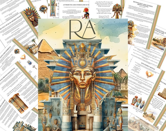 Egyptian Statue Pyramid / Pyramidion Featuring the Sun God Ra - Etsy UK