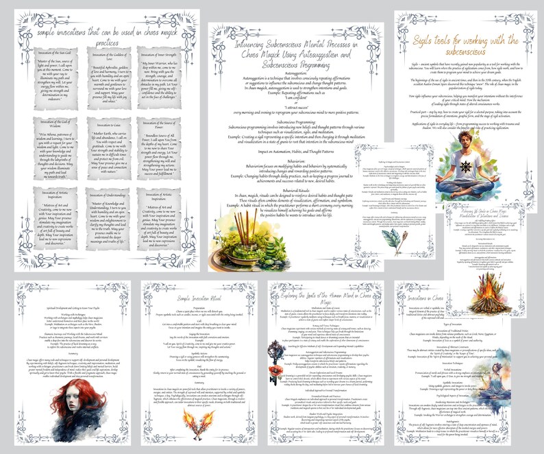 Chaos Magic: Printable PDF Guide for Sigil Creation, Rituals, and ...