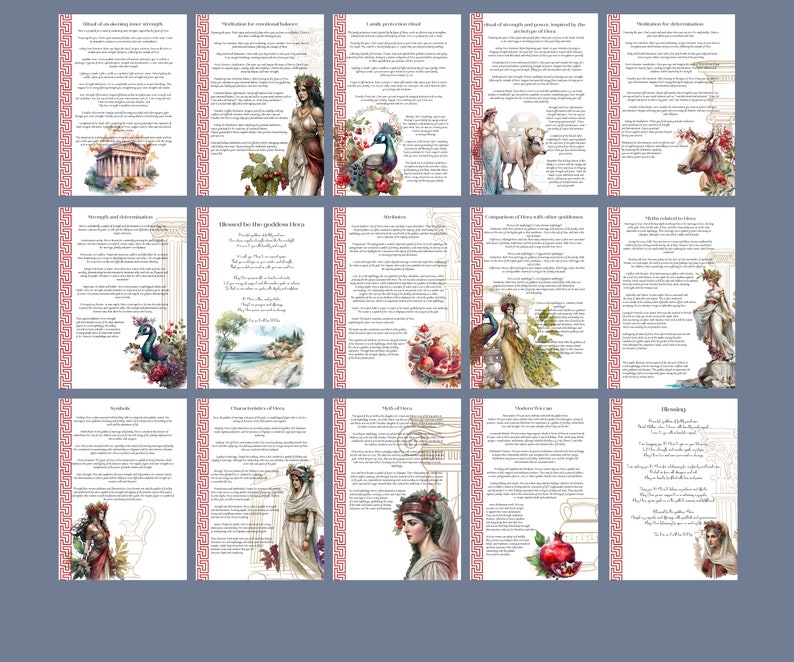 Hera Goddess, Greek Mythology, Printable PDF - Etsy