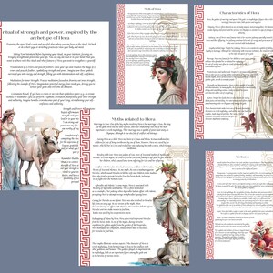 Hera Goddess, Greek Mythology, Printable PDF - Etsy