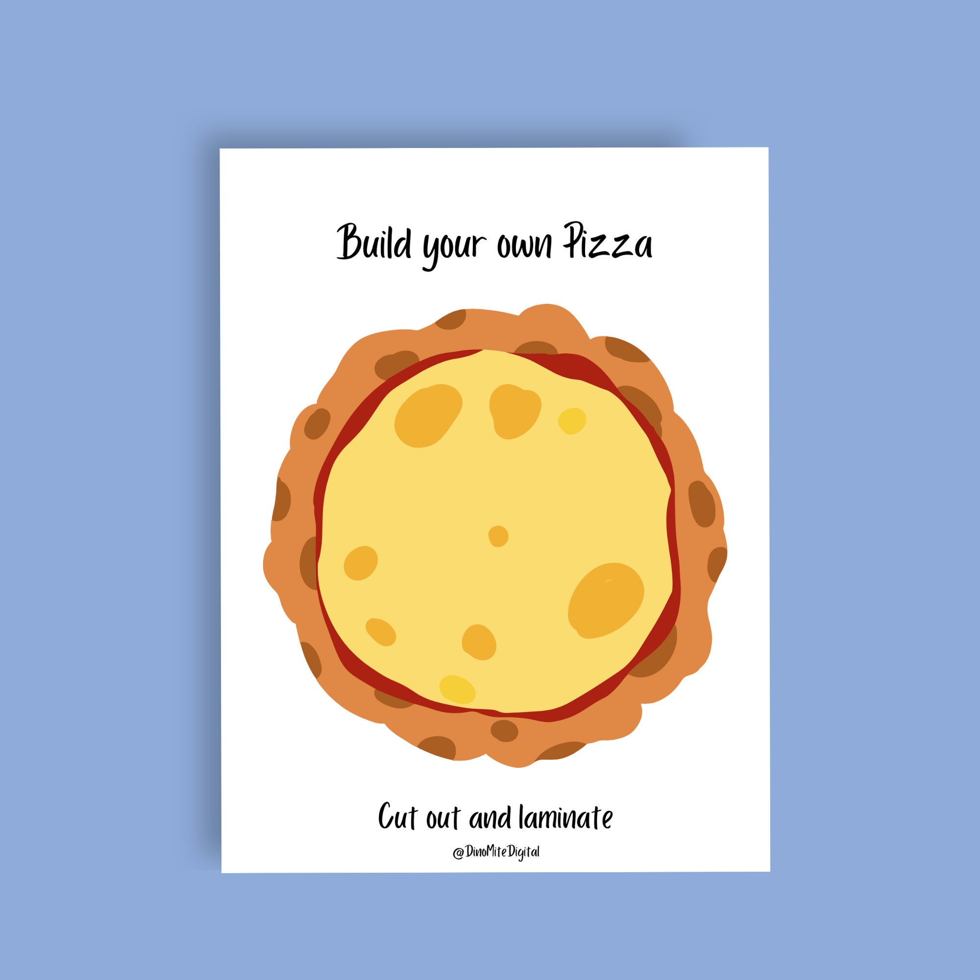 Build A Pizza Pretend Play Preschool Printable Busy Book