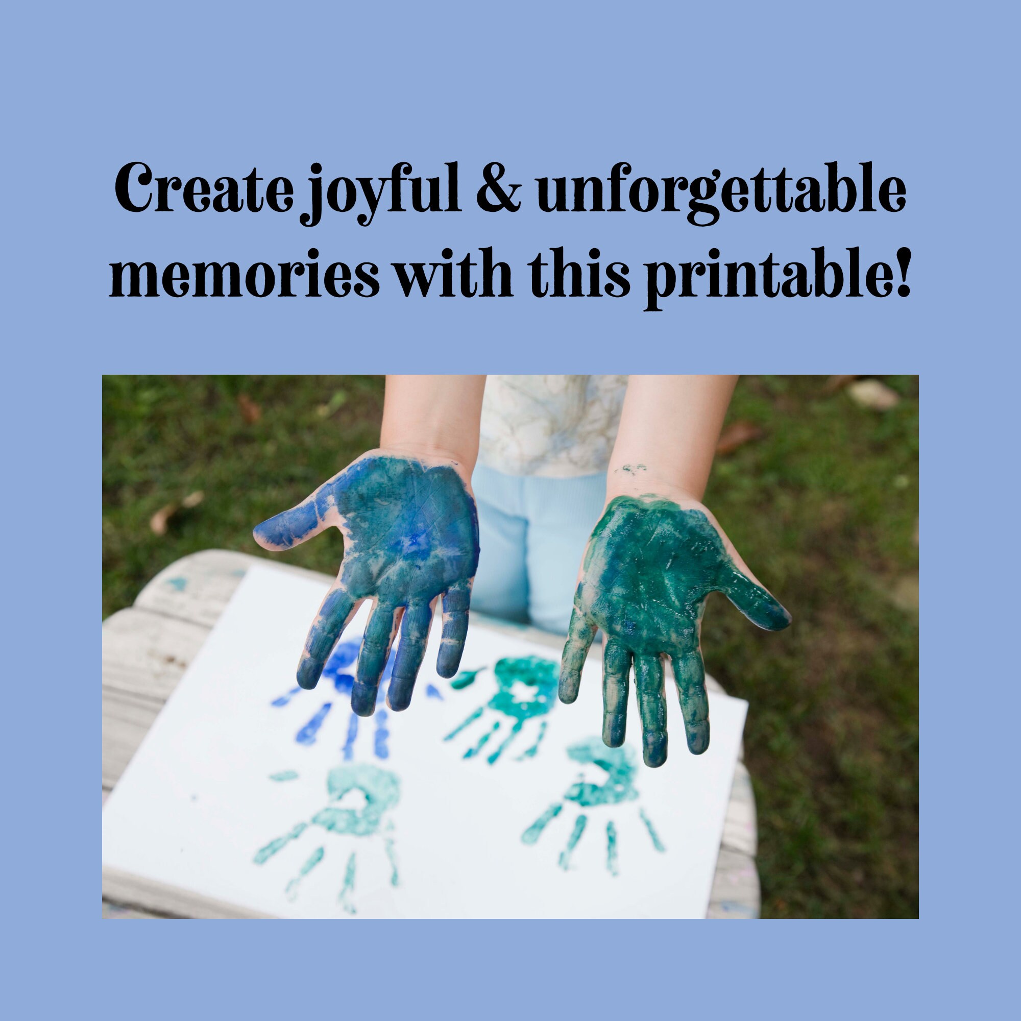 Flower Handprint Art, Happy Birthday Card, Handprint Poem, Gift From ...