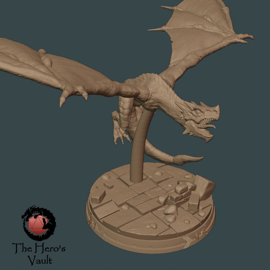 Wyvern D&D / Dnd / Dungeons and Dragons Miniature / Tabletop RPG ...
