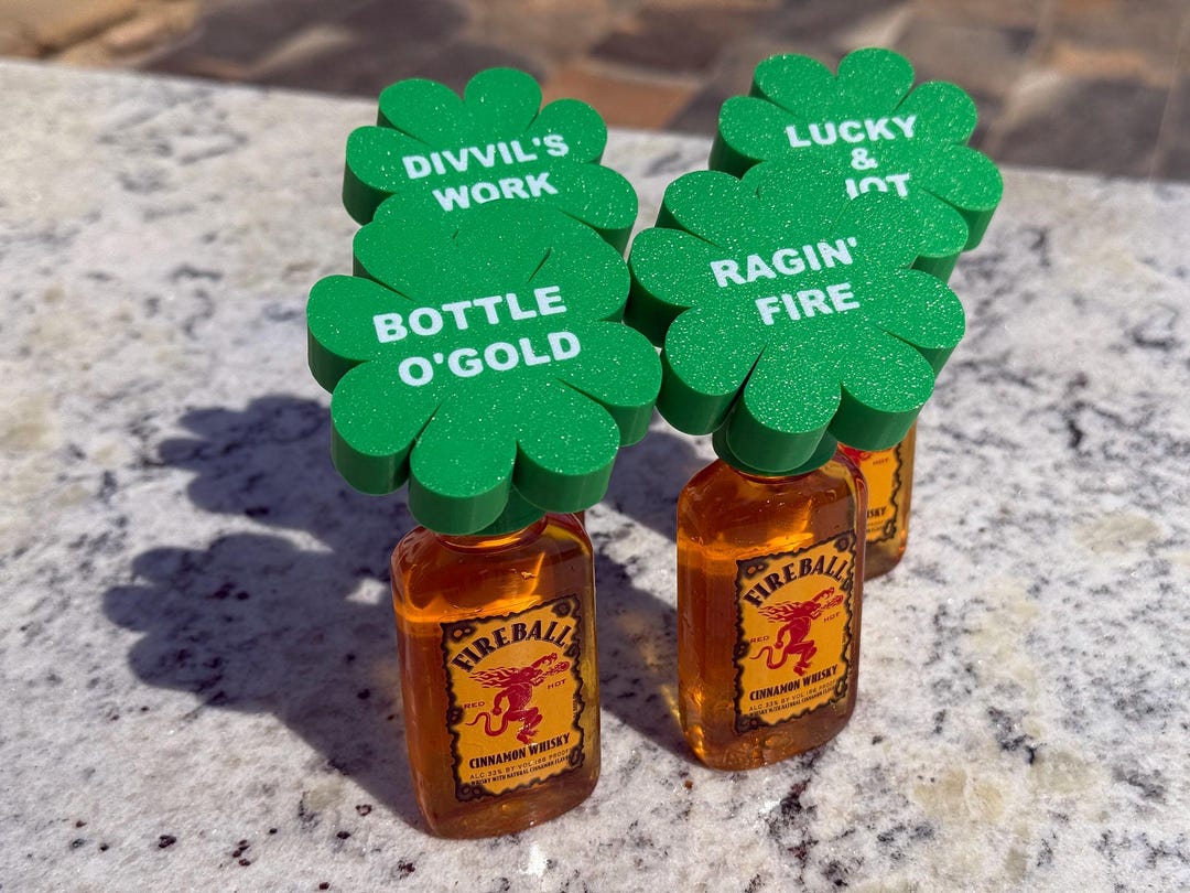 St Patty's Day Fireball® Bottle Toppers - Etsy