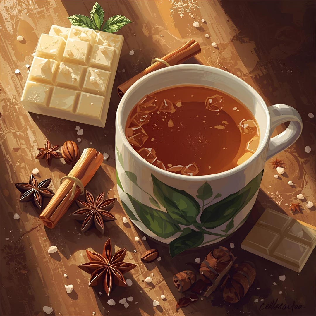 White Chocolate & Peppermint Rooibos | Flavored Spiced Tea Blend ...