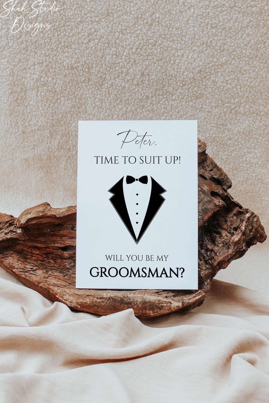 Groomsman Card Groomsman Proposal Best Man Proposal Card Will You Be My ...