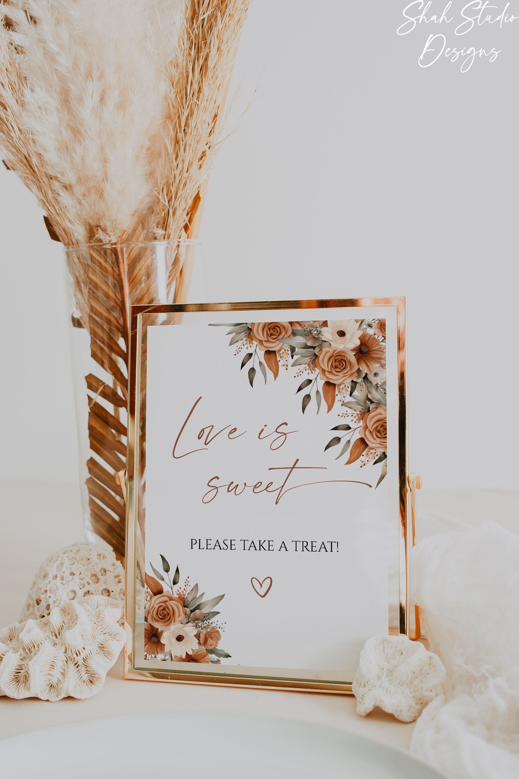 Love is Sweet Sign, Fall Bridal Shower Love is Sweet Sign, Floral ...