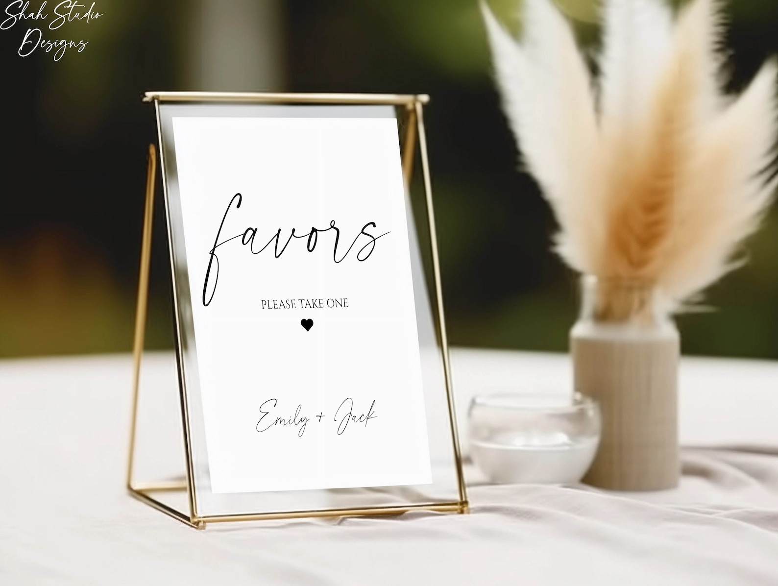 Minimalist Favors Sign Printable, Favors Printable Sign, Wedding Favors ...
