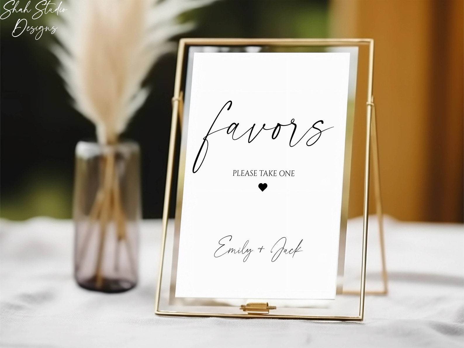 Minimalist Favors Sign Printable, Favors Printable Sign, Wedding Favors ...