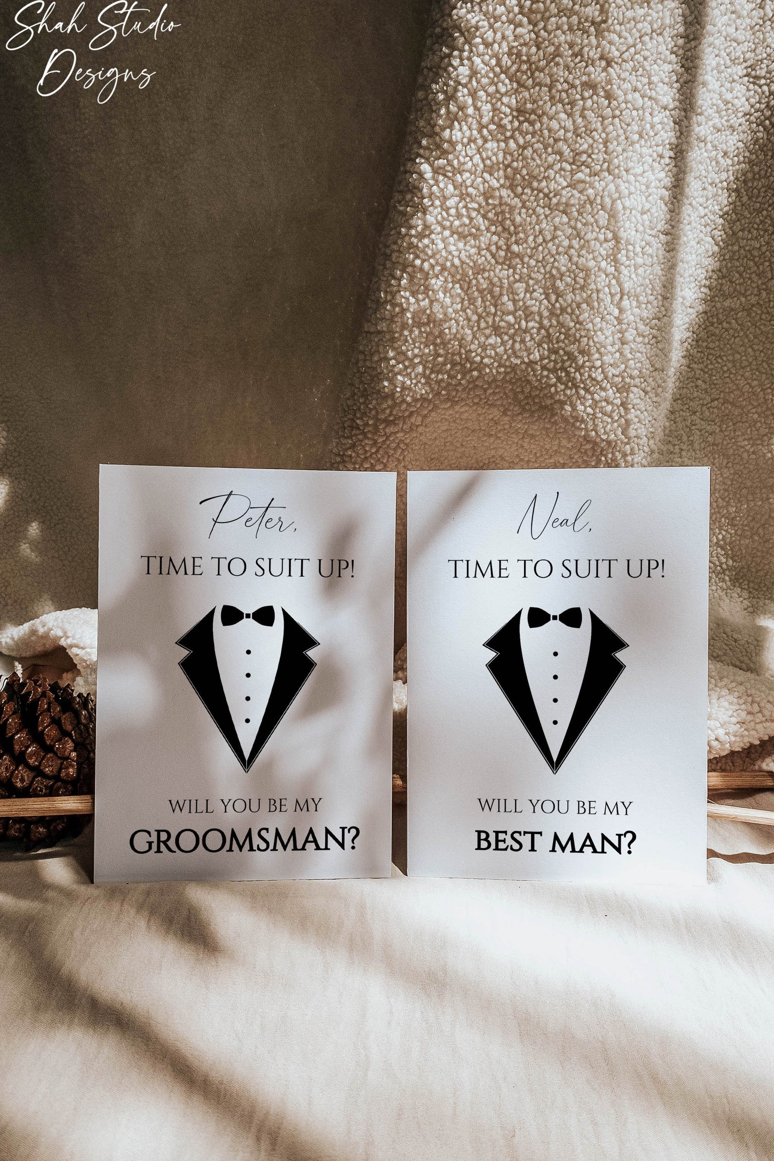 Groomsman Proposal Card, Minimalist Best Man Card (digital Download) - Etsy