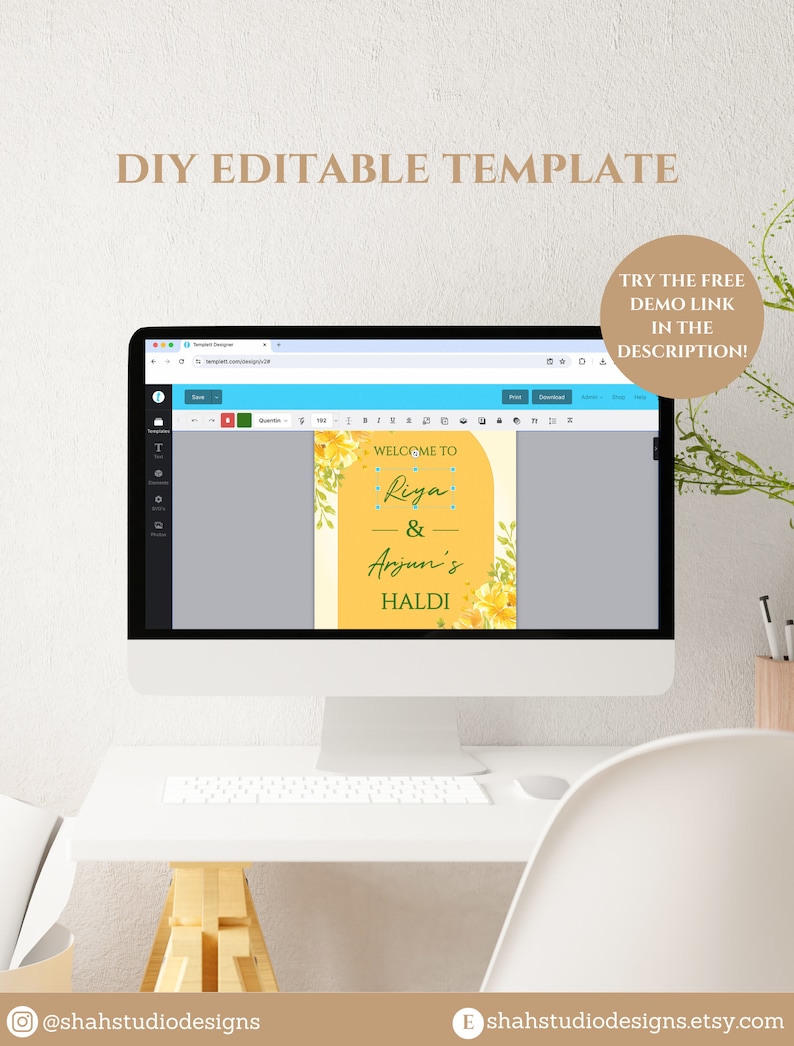 Floral Haldi Welcome Sign, Indian Wedding Decor (digital Download) - Etsy
