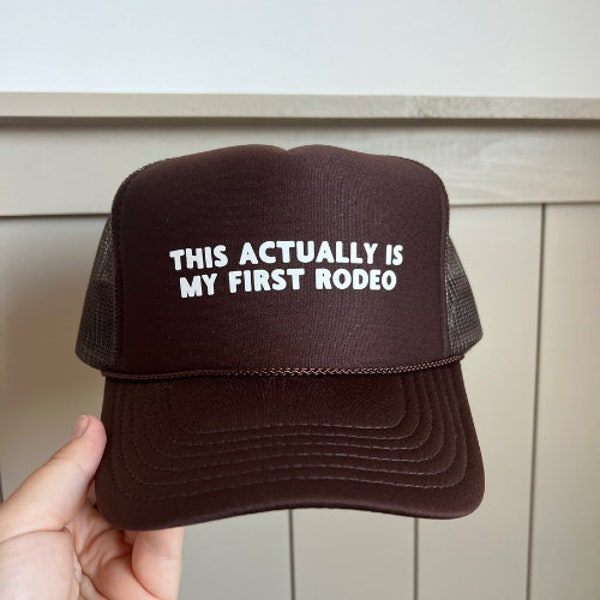 This Actually is My First Rodeo Hat - Etsy