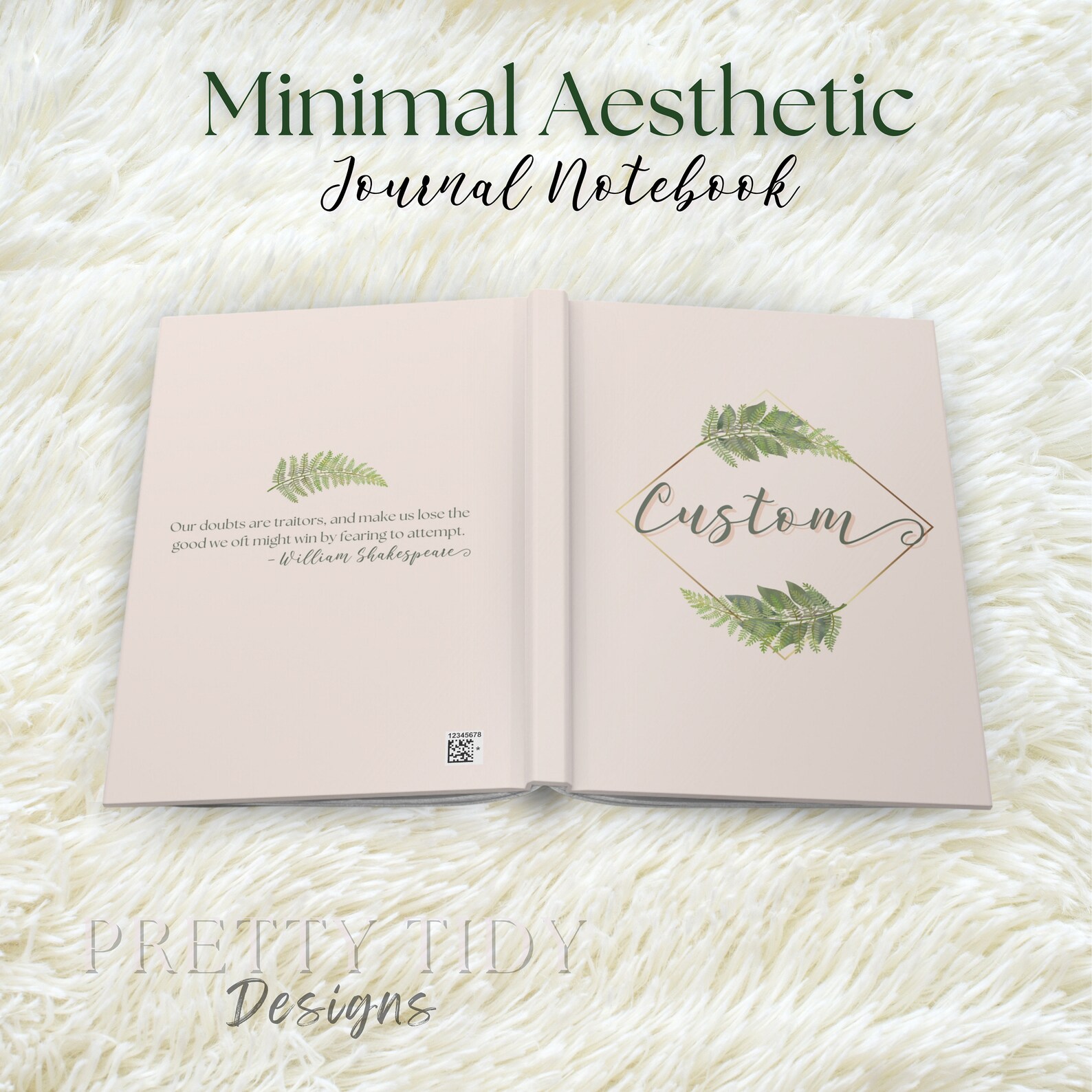 Aesthetic Custom Notebook Handwriting Gift Bridesmaid Favor Idea ...