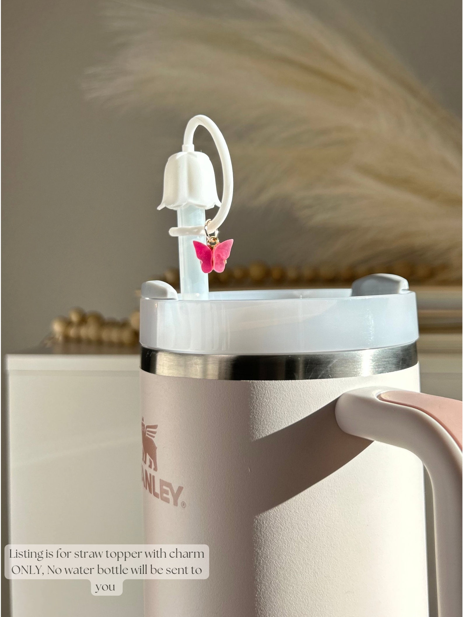 Straw Topper Cover Fits 40 Oz Stanley Cup Tumbler Charms Custom Straw ...