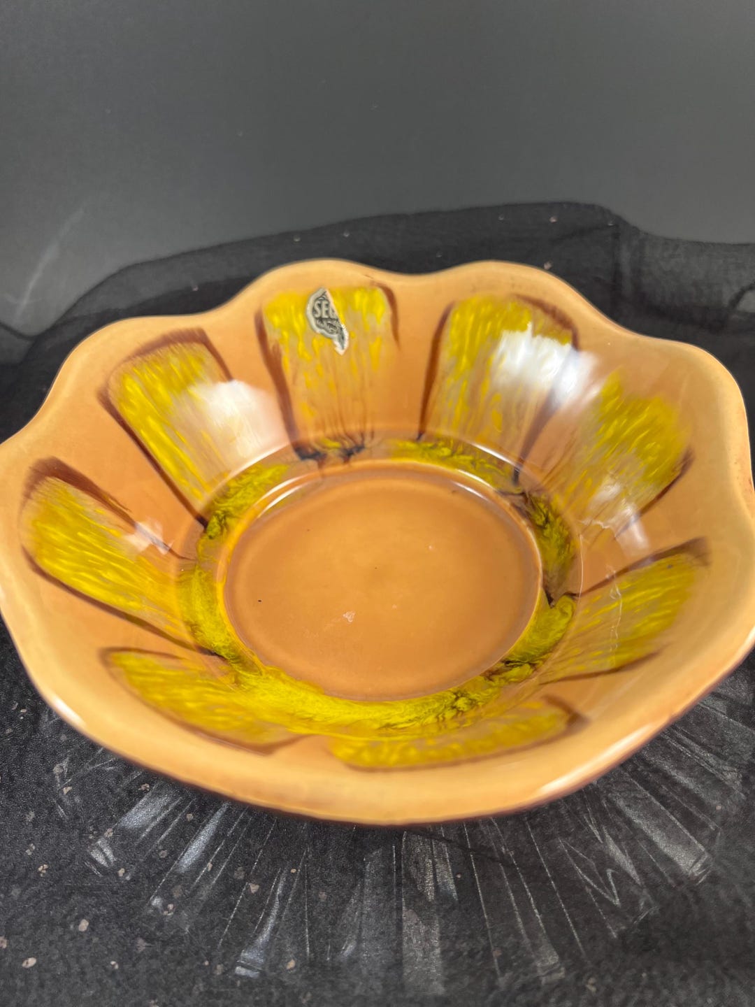 Vintage USA Pottery Ceramic Bowl With Basket Weave Pattern. - Etsy