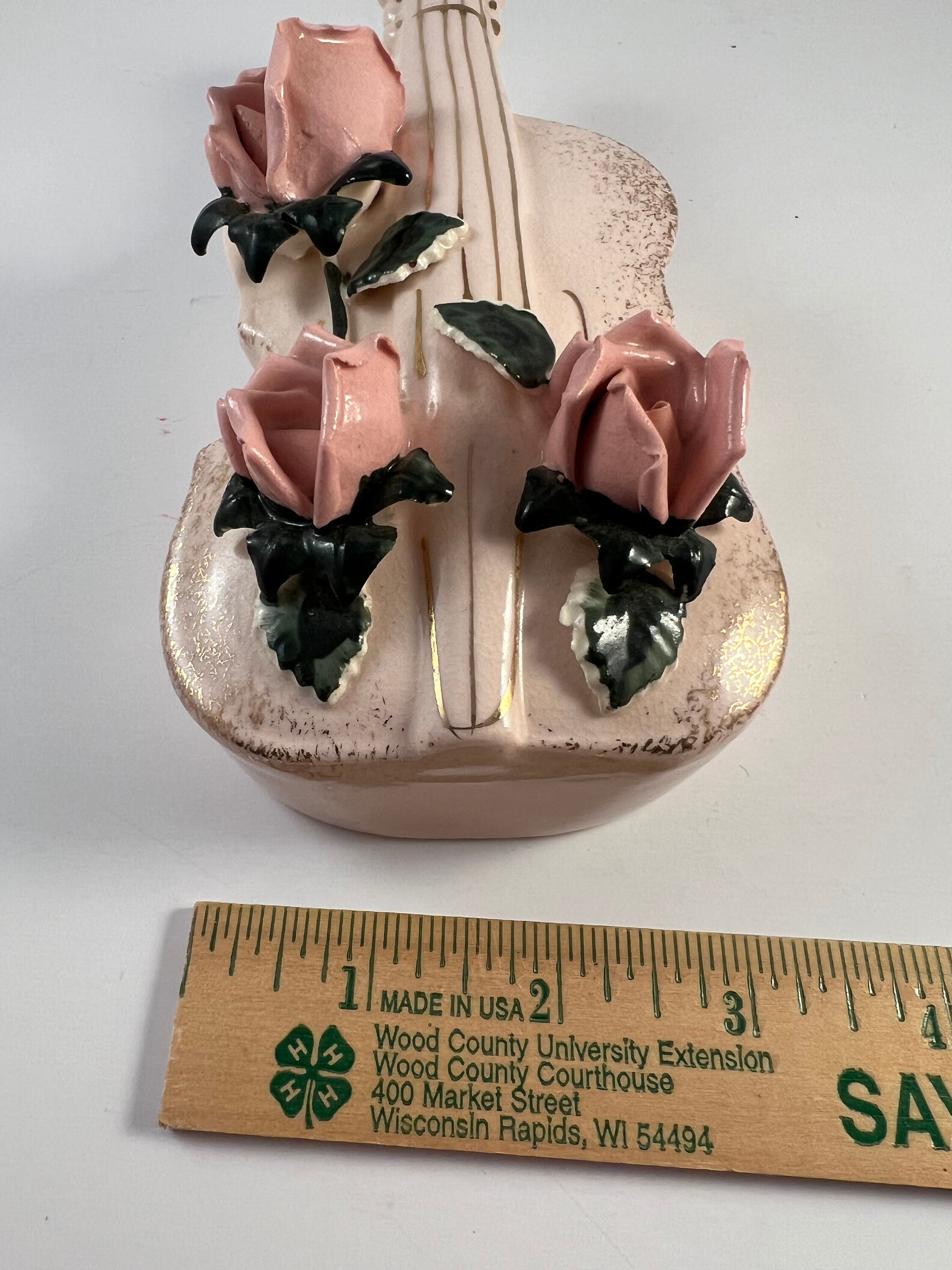 Vintage Lefton Pink Wall Pocket. Cello/violin Pink Roses. - Etsy