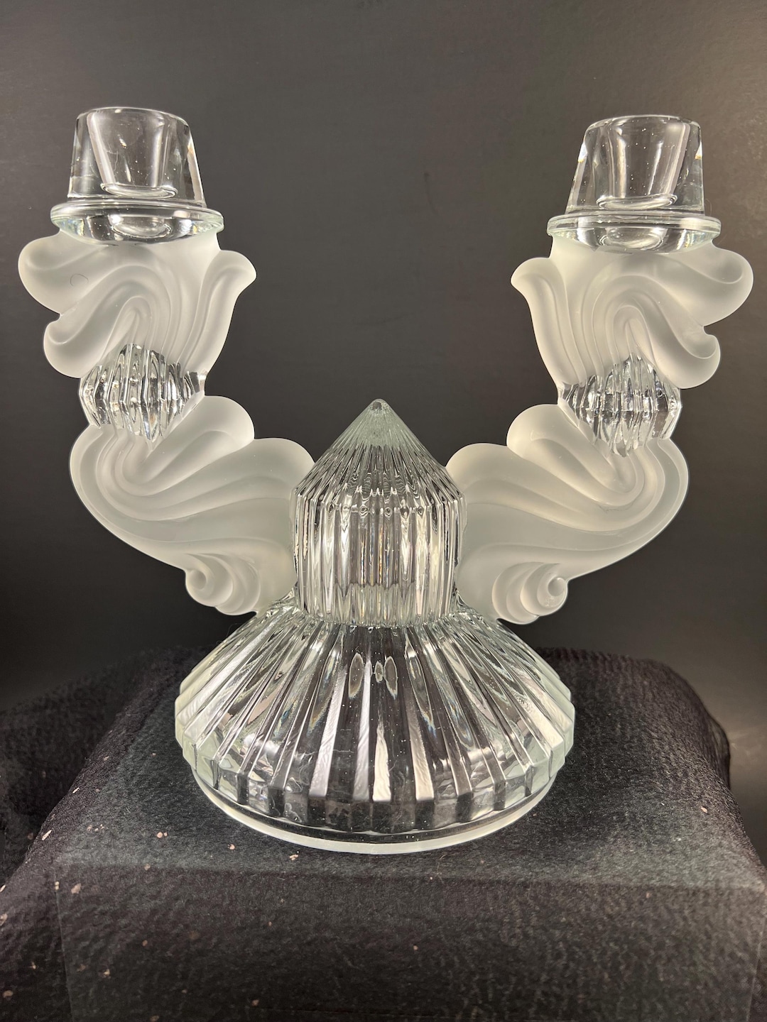 1930’s Czech Bohemian Malvern by Libochovice Bohemian Glass Candelabra ...