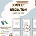 Editable Conflict Resolution Skills Cards for Kids Template,conflict ...