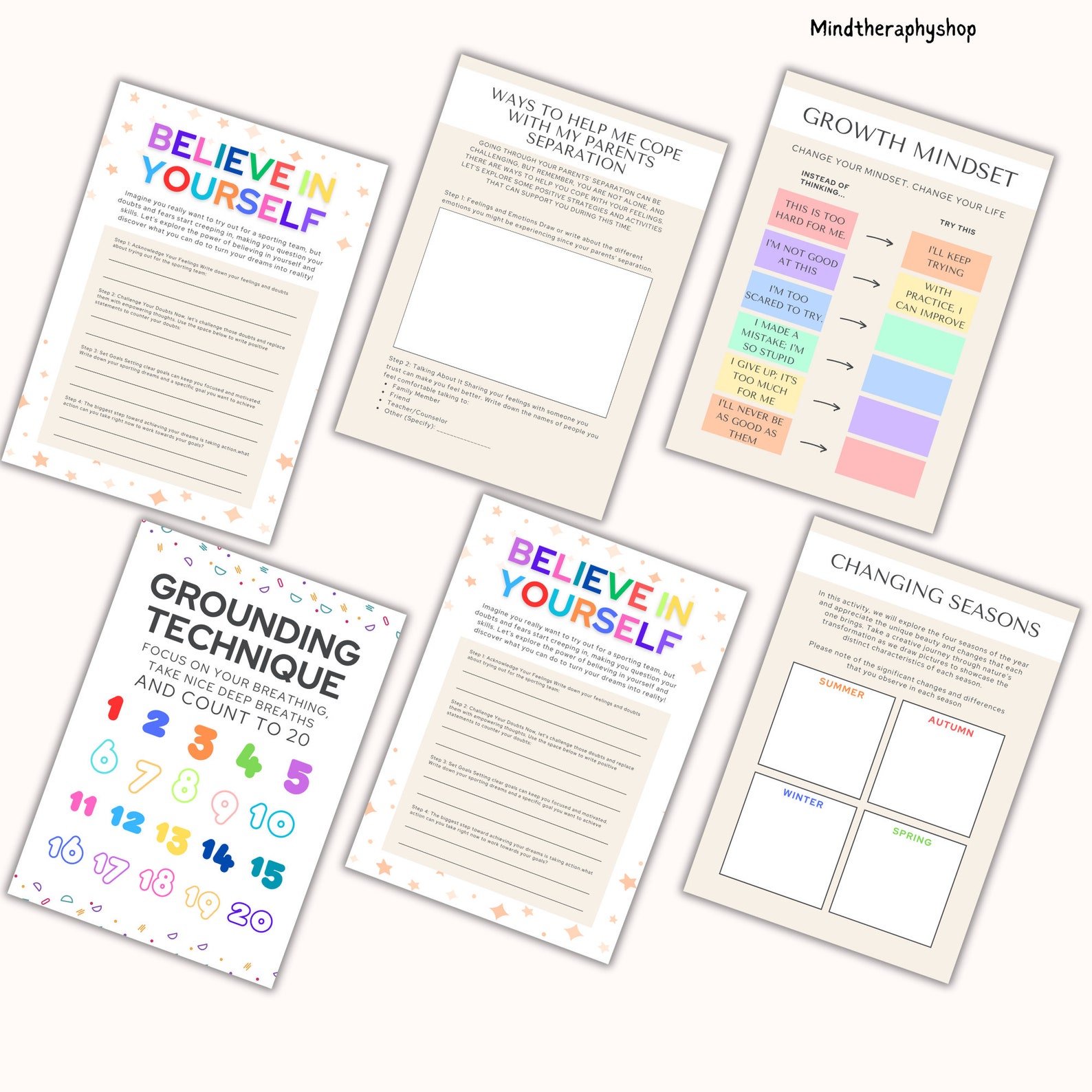 Kids Mental Health,therapy Worksheet,therapy Tools,mental Health ...