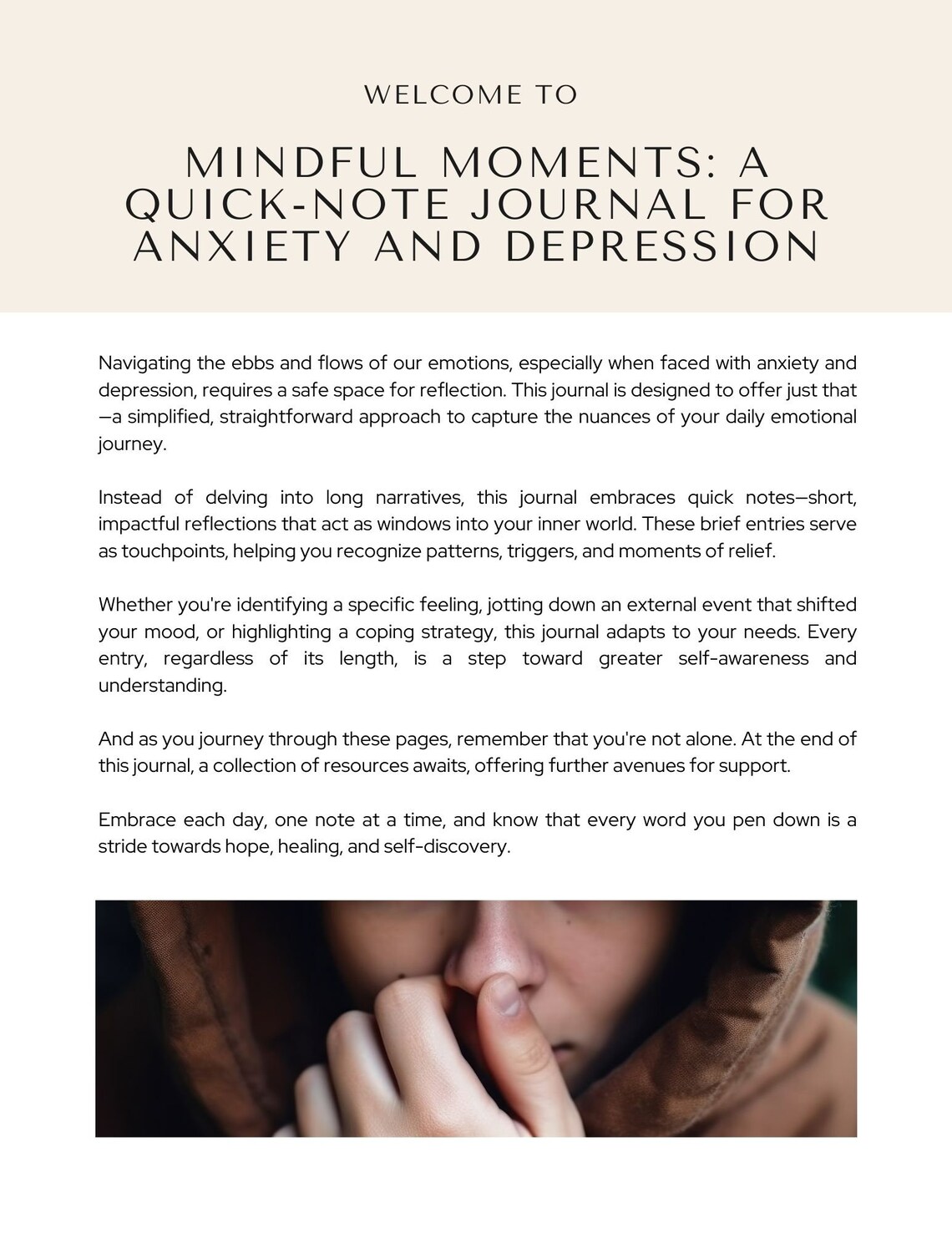 The Mindful Moments: Therapy & Anxiety Journal Worksheets, Mental ...