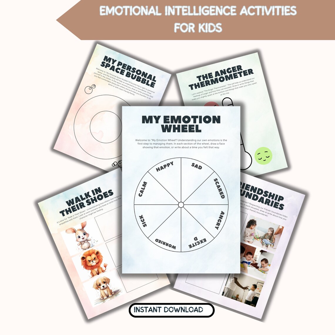 Emotional Intelligence for Kids,self Love Activities for Kids, Children ...