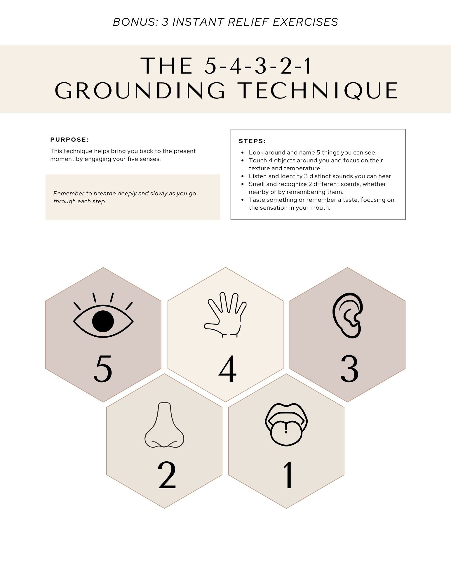 The Mindful Moments: Therapy & Anxiety Journal Worksheets, Mental ...