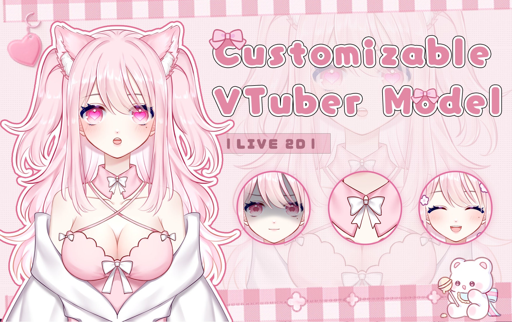Custom LIVE2D Vtuber Model/vtuber Design/custom Vtuber Model/vtuber Model/vtuber Commission ...