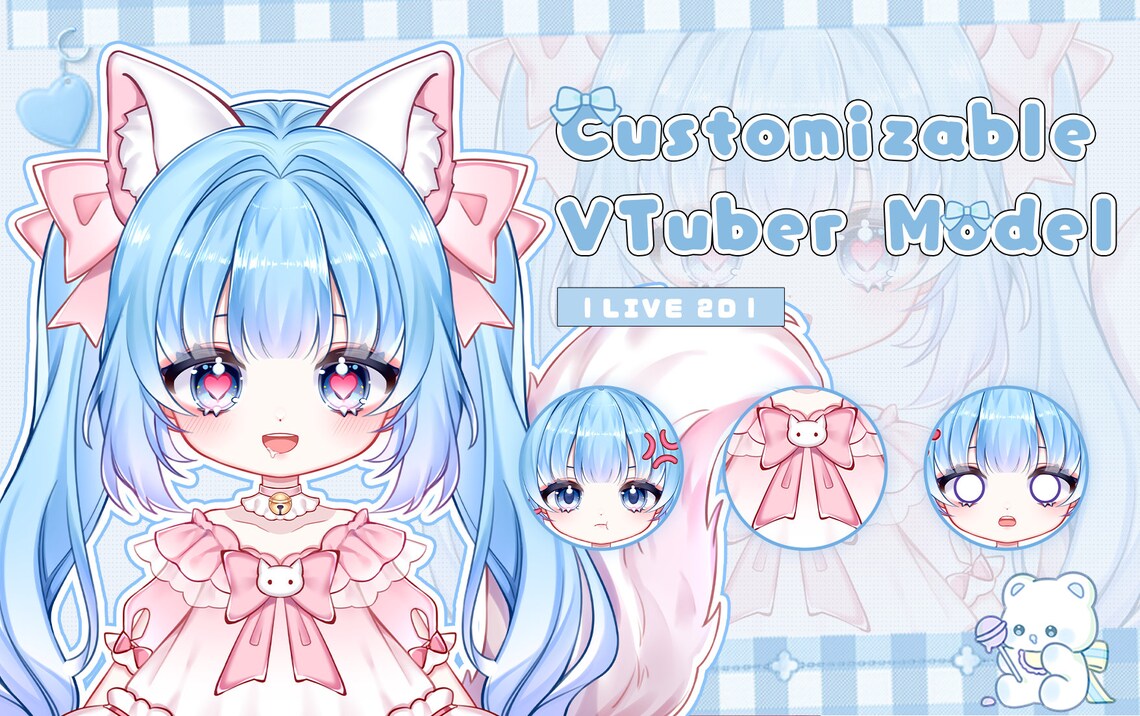 Custom LIVE2D Vtuber Model/vtuber Design/custom Vtuber Model/vtuber Model/vtuber Commission ...