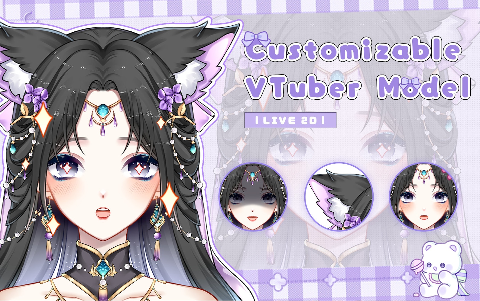 Custom LIVE2D Vtuber Model/vtuber Design/custom Vtuber Model/vtuber ...