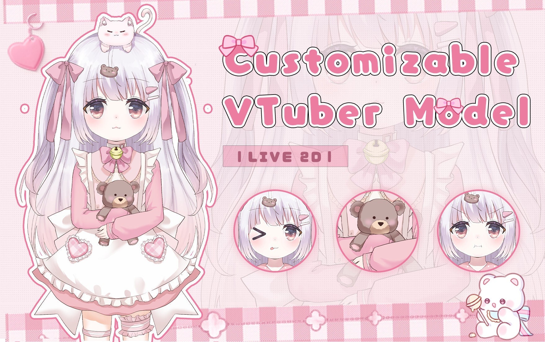 Custom LIVE2D Vtuber Model/vtuber Design/custom Vtuber Model/vtuber ...