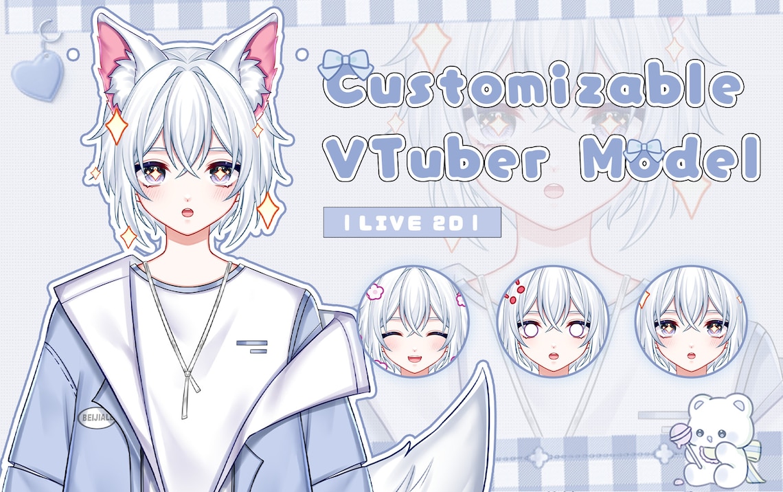 Custom LIVE2D Vtuber Model/vtuber Design/custom Vtuber Model/vtuber Model/vtuber Commission ...