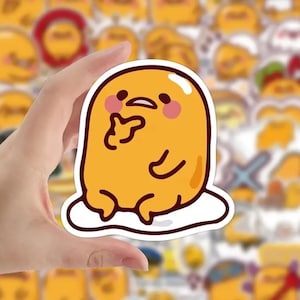 Japanese Egg Yolk Stickers 10 Pcs - Etsy